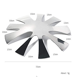 Silver Acrylic French Nails Nail Cutter Almond Shape Tips Manicure Edge Trimmer Pro 9 Size Easy French Smile Cut V Line Easy French Cutter Nail Art Tool Kit Acrylic Nail Tools