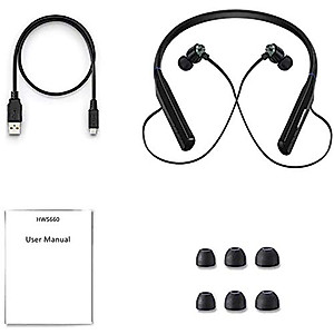 QT S Bluetooth Neckband Headphones HD Stereo V5.0 Wireless Neckband Headset Noise Cancelling Sweat/Waterproof Sports Earphones for Gym Workout Travel Business Earbuds Playtime 15 Hours