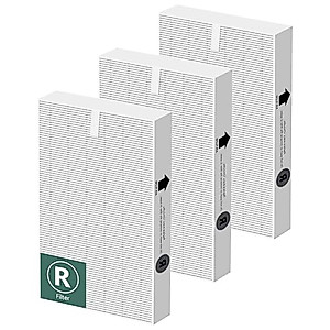 HPA300 HEPA Air Purifier Filter R Replacement for Honeywell Air Purifier HPA 100/200/300 and 5000 Series, 3 Pack True HEPA Filter Compatible with Honeywell R Filter (HRF-R3 & HRF-R2 & HRF-R1)