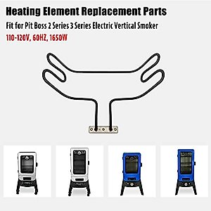 Grill Heating Element Replacement Part for Pit Boss Digital Control Electric Vertical Smoker 2-Series & 3-Series，120v，1650w