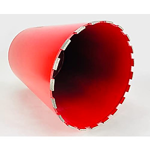 11" Inch Diamond Wet Core Drill Bit 1-1/4” Threaded by BLUEROCK Tools for Concrete Rebar Asphalt Brick Rock Masonry Hole Barrel Coring