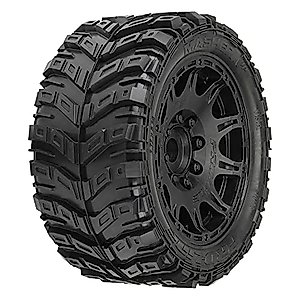 Pro-line Racing 1/6 Masher X HP Belted Fr/Rr 5.7" MT Tires Mounted 24mm Black Raid 2 PRO1017610