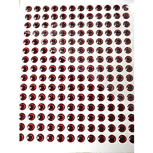 60pcs 19mm Red 3D Holographic Fishing Lure Eyes 3D Lure Eye 3D Soft Eye 3D Holographic Lure Eye Fly Tying, Jigs, Crafts