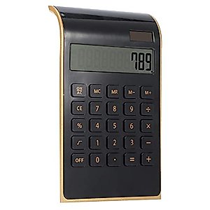 Kadimendium Business Calculator, Desk Financial Office 10 Digits Calculator Financial Calculator LCD Display Basic Mathematics calculations(Black)