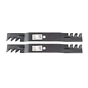 Rotary Copperhead Mulching Mower Blades Fit John Deere Models D100 LA100 Replaces OEM GX22151 GY20850 For 42 Inch Deck (pack of 2)