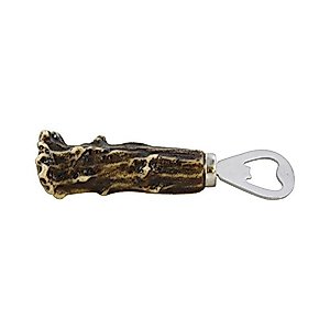 Pine Ridge Magnetic Bottle Opener Deer Antler Handle - Faux Antlers Beautifully Hand Painted and Crafted Sticks to Fridge Opener For Nature and Wildlife Lovers, Hunters and Outdoorsman