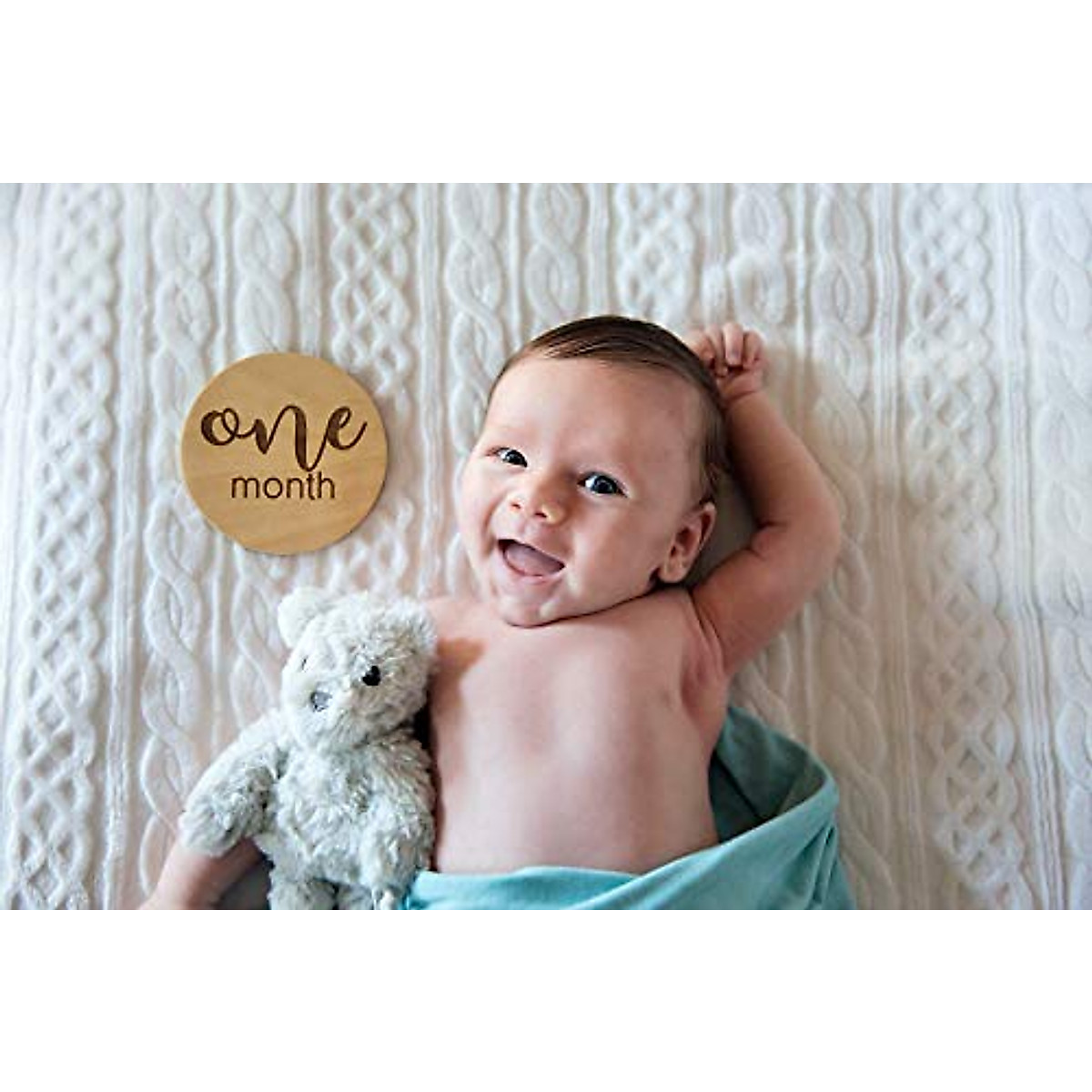 Baby Milestone Wood Circles