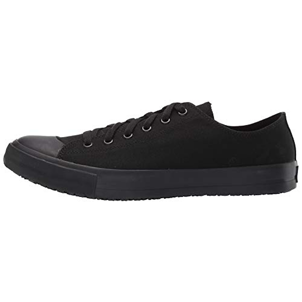 Shoes for Crews Delray, Men's, Women's, Unisex Canvas Work Shoes, Slip Resistant, Water Resistant, Black, Men's 12 / Women's 13.5