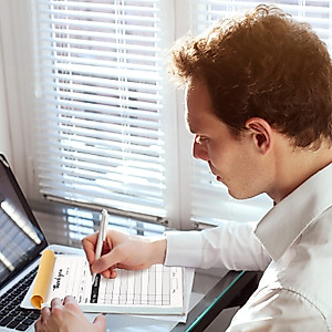 Ctosree 20 Pack Thank You Receipt Book for Small Businesses 3.5x5.5 Inch 2 Part Carbonless White Yellow Receipt Pad, 100 Sheets Per Pad