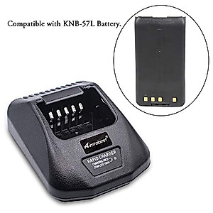KSC-25 Charger Compatible for Kenwood Radio TK-2140 TK-3140 TK-2160 TK-3160 TK-2170 TK-3170 TK-2360 TK-3360 NX-220 NX-320 KNB-57L KNB-55L KNB-35L KNB-56N KNB-26N Battery