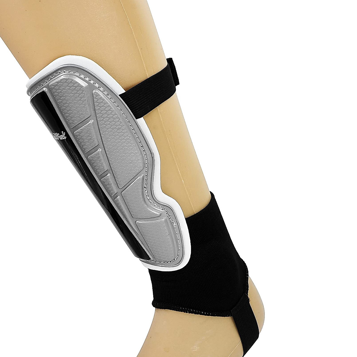 Luwint Kids Soccer Shin Guards with Ankle Protection, Comfortable Child Calf Pads Protective Gear Soccer Equipment for 13-18 Yrs