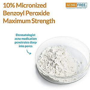 AcneFree Terminator 10 Acne Spot Treatment with Benzoyl Peroxide 10% Maximum Strength Acne Cream Treatment, 1 Ounce - Pack Of 1