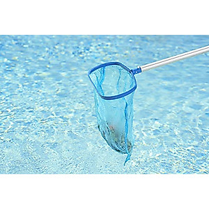 Poolmaster 18215 Basic Aluminum Leaf Rake, Medium, Blue