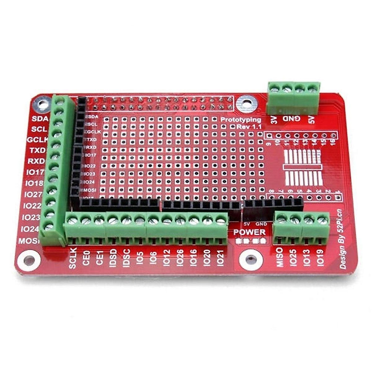 FAUUCHE JF-Xuan DIY kit Module 5pcs Prototyping Expansion Shield Board Fit Compatible with Raspberry Pi 2 Model B+ / B Display Accessories Circuit Boards