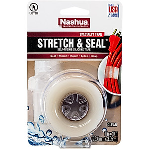 Nashua - 1541204 1 in. x 10 ft. Stretch & Seal Self-Fusing Silicone Tape in Clear