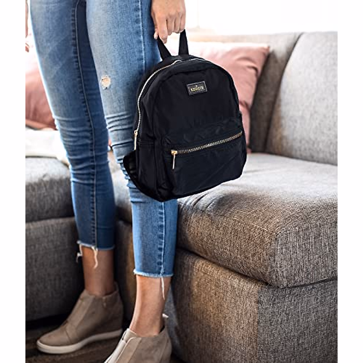 Kedzie Mainstreet Stylish Mini Backpack with Front Pocket