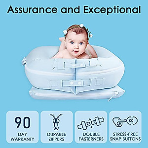 Organic Cotton Baby Spare Cover for Dock-a-tot Deluxe+ Docks | Hypoallergenic Newborn Nest Cover| (Cover Only) (Baby Blue)