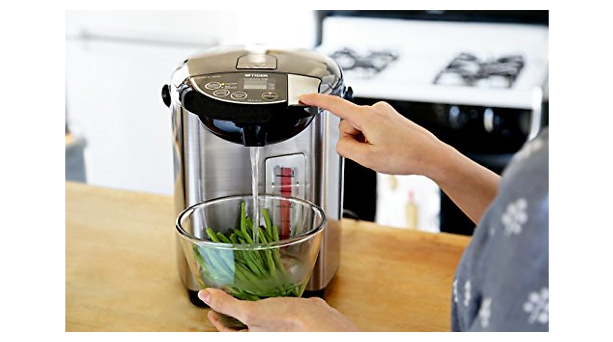 Tiger PDU-A50U-K Electric Water Boiler & Warmer | 5L Stainless Black