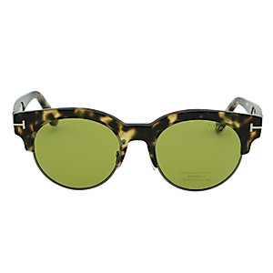 2018 Tom Ford TFL Henri-02 TF0598-S Men Tortoise Round Glass Lenses Sunglasses