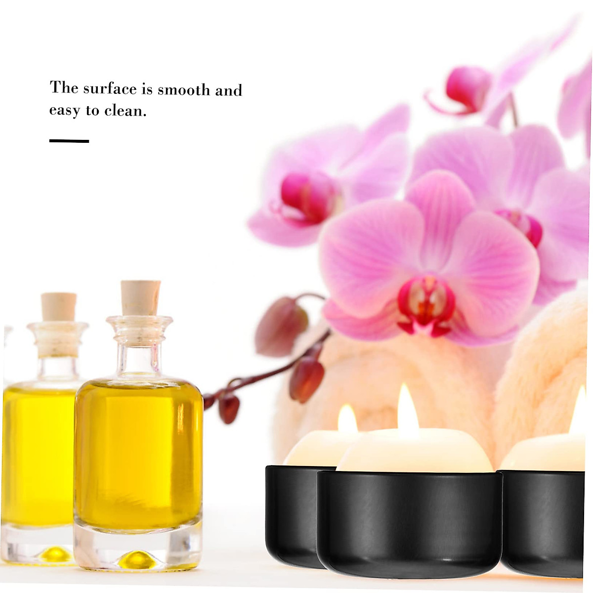 ULDIGI 12pcs Black Aluminum Candle Tins - Round, 8 Oz, Compact & Portable, Ideal for Travel, Storage & DIY Candle Making