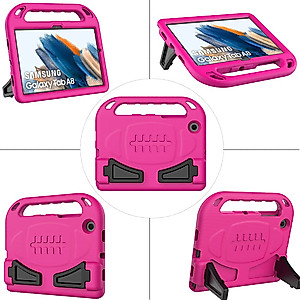 BMOUO Kids Case for Samsung Galaxy Tab A8 10.5 Inch 2022 (SM-X200/X205/X207) - with Screen Protector, Shockproof Galaxy Tab A8 10.5 Tablet Case, Blue