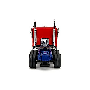 Transformers Rise of The Beast 1:24 Optimus Prime w/Robot On Chassis Die-Cast Car, Toys for Kids and Adults