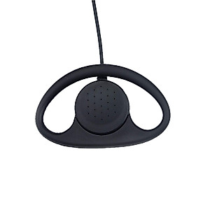 Yolipar Single-Wire Earpiece Surveillance Kit Compatible with Retevis H-777 RT1 RT21 RT22 BaoFeng, BTECH, Kenwood, Arcshell AR-5 Walkie Talkie with PTT Mic D-Shaped Clip-Ear Headset