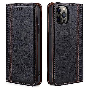 Arseaiy Case for Oppo Reno 6 Pro Plus 5G/Reno 6 Pro 5G（Snapdragon） Flip Phone Case Shockproof PU Leather Wallet Case Cover with Card Holder Kickstand Shell Black