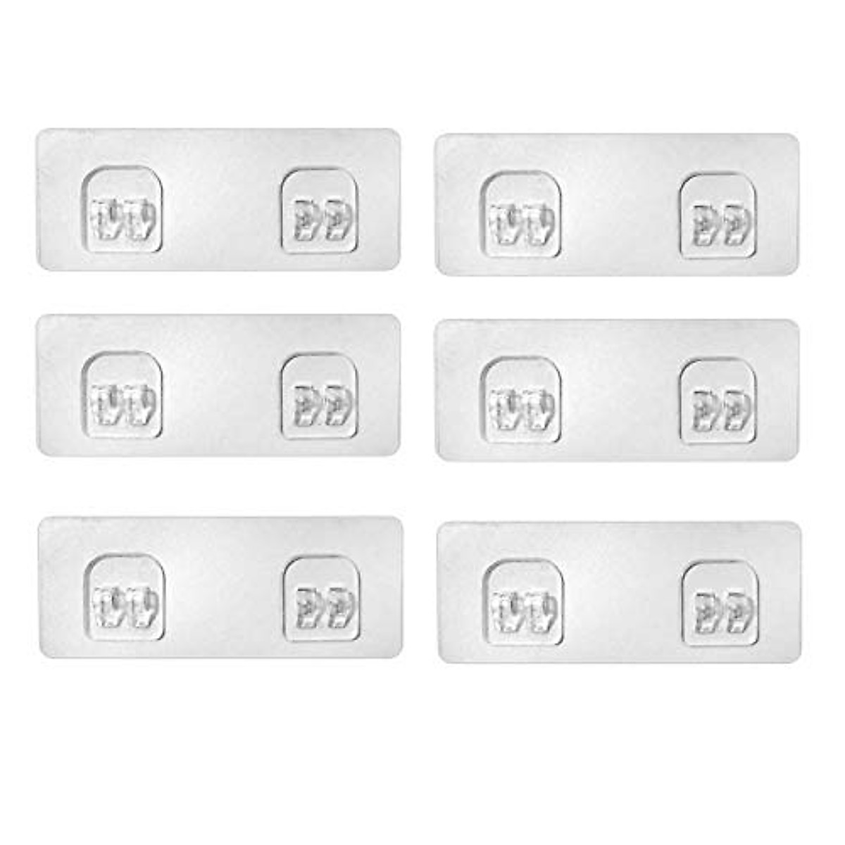 Chris.W 12 Pack Clear Adhesive Suction Sticker for No Drilling Bathroom Shower Shelf Accessories, Super Strong Adhesive Wall Sticker for Corner Shower Caddy and More