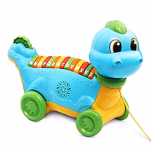 LeapFrog Lettersaurus Alphabet Pull Toy, Teal