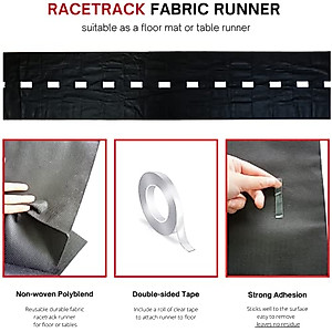 38 Pcs Set - 12 Traffic Cones With Hole on Top, 24 Checkered Flags, Racetrack Floor Runner - for For Race Car Birthday Party Supplies, Table Centerpiece Decorations for Kids by 4E's Novelty