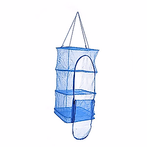 Fish Mesh Hanging Drying Net Food Dehydrator Foldable 4 Layers Drying Dryer Net Drying Rack 1Pcs Vegetable Fish Dishes Mesh Hanging Drying Net Natural Way To Dry Food Meat Drying Rack
