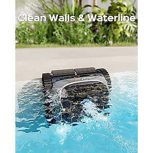 WYBOT Cordless Robotic Pool Vacuum, 140mins Runtime, Robotic Pool Cleaner with Upgraded Triple-Motor, Wall Climbing, Intelligent Route Planning, for Pools up to 1,614 Sq.ft