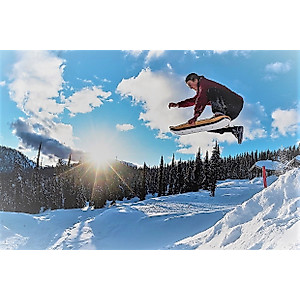 Slopedeck Snowskates - Light & Quick-Turning Snow Skateboard - Snow Skate for Skate Park Style Riding & Backyard Snow Fun - Outdoor Winter Fun - Snow Sport for Youth and Adults - Handmade in Canada