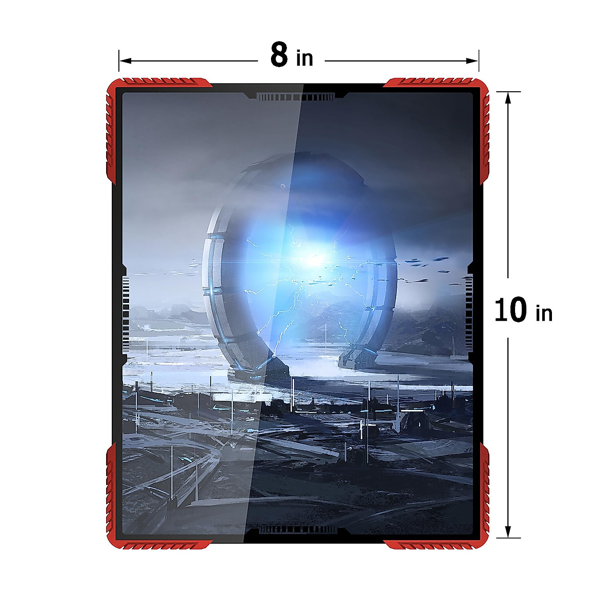 Bluesun 8x10 Picture Frame, Real Glass Frame, Red 8×10 picture frame,can be Vertical and Horizontal, Matted for wall and tabletop Decor (8x10, Red)