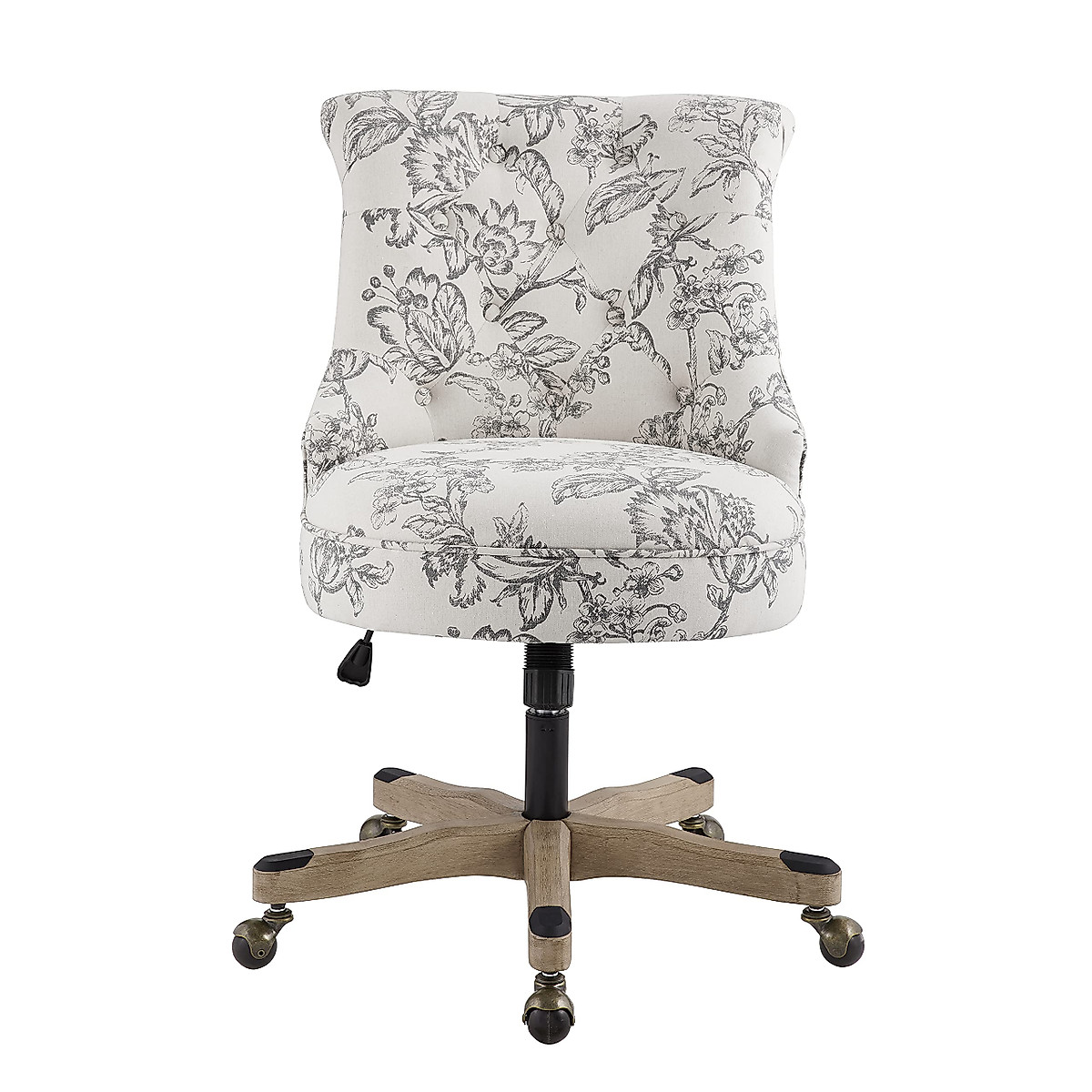 Linon Home Décor Leslie Floral Office Chair