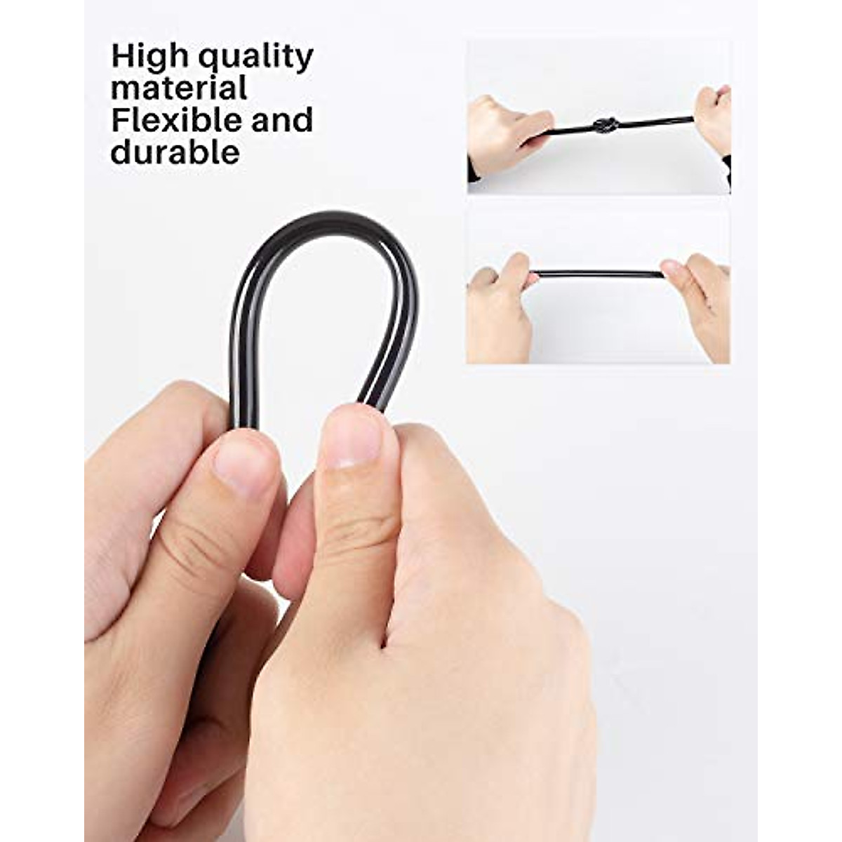 MoHern Drip Irrigation Tubing, 100 Feet 1/4 Inch Drip Line Irrigation Hose with 20 Pcs Drip Irrigation Parts, Drip Irrigation Kit