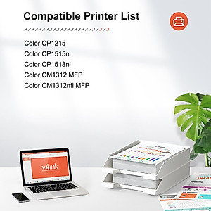 v4ink Remanufactured Toner Cartridge Replacement for HP 125A CB540A CB541A CB542A CB543A Toner for use with HP Color CP1215 CP1518ni CP1515n CM1312nfi MFP Printer – Black Cyan Magenta Yellow