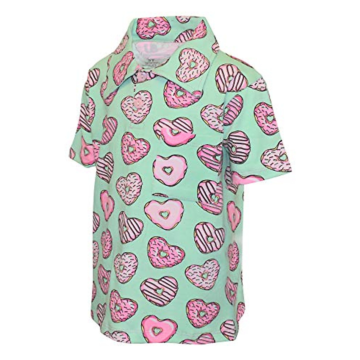 Unique Baby Boys Valentines Day Donut Hearts Polo Shirt (2t, Donut Hearts)