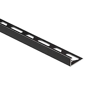 Schluter Jolly Anodized Aluminum Tile Edging Trim (3/8" Matte Black (MGS))