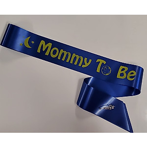 Galaxy Baby Shower Pins for Family to Wear at Gender Reveal Outer Space Theme Rockets It's a Boy Sprinkle (mommy sash & daddy pin)