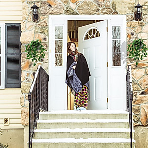 TNNTOPELE Fake Hanging Plants with Pots, 2 Pack Artificial Faux Anthurium Leaf Hanging Basket Plant for Wall Home Room Indoor Outdoor Decor