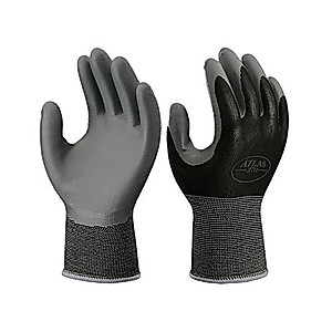 12 Pack - Showa Atlas 370BLK Nitrile Tough Gloves - Medium