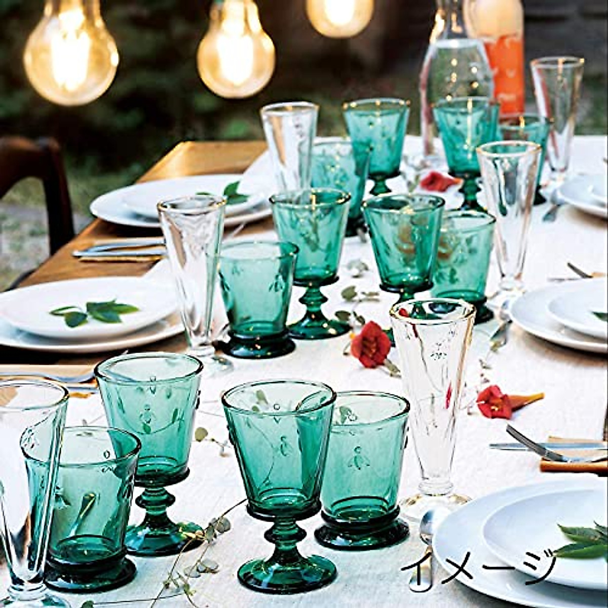 La Rochere Set of 6 Bee Tumbler Green