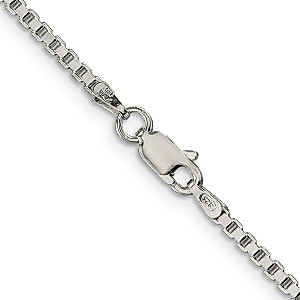 IceCarats 925 Sterling Silver 2mm Box Link Chain Necklace 24 inch