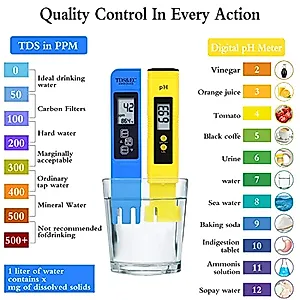 PH Meter, TDS PPM Meter, Soil PH Tester, PH/EC Digital Kit, 3 Pack