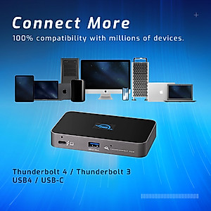 OWC 5 Port Thunderbolt Hub - 60W Charging, Thunderbolt 4, USB 3.2, Compatible with Macs and PCs