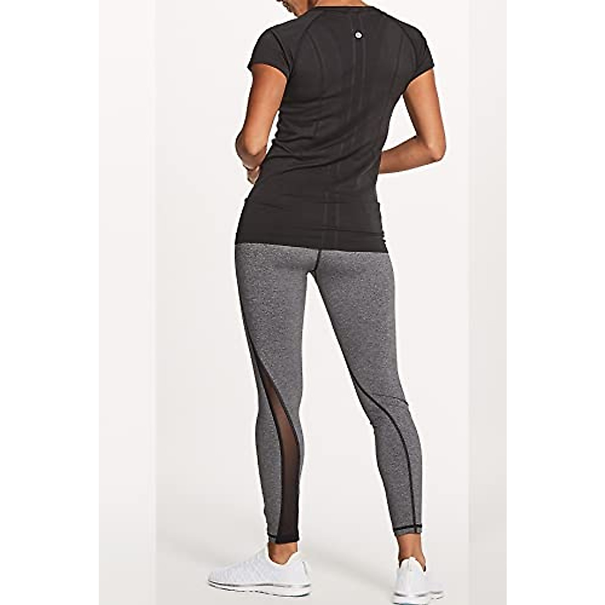 Lululemon Athletica Swiftly Tech Short Sleeve Crew (Black, 6)