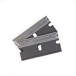 PHOENIX 68-12692 Box of 50 Heavy Duty Single Edge Razor Blades - (#9 High Carbon Steel Blade, Steel Backing) Made In USA, Box Cutter Blades