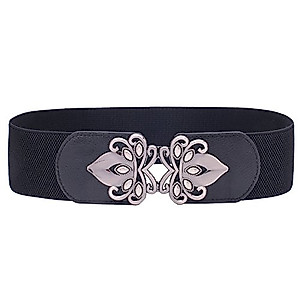 Syuer Womens Vintage Wide Elastic Stretch Waist Belt Retro Cinch Belt